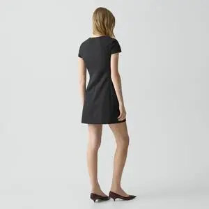 Theory Zip-front Mini Dress - Black