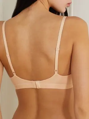 SKIMS Fits Everybody Crossover Bralette - Neutrals