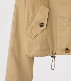 Burberry Gabardine Cropped Parka
