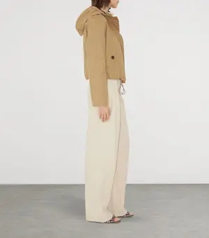 Burberry Gabardine Cropped Parka