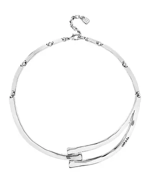 UNODE50 Sculpted Choker Necklace - Silver