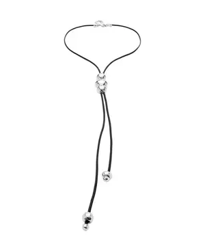 UNODE50 Triple Bead Leather Necklace