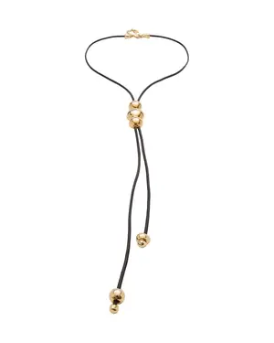 UNODE50 Triple Bead Leather Necklace