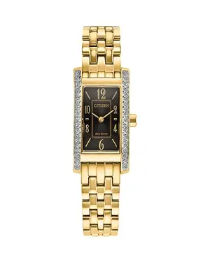 Citizen Eco-drive Classic Petite Palidoro Watch - Black/gold