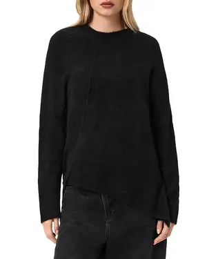 ALLSAINTS Lock Crewneck Top - Black