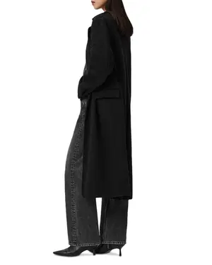 ALLSAINTS Sellma Wool Blend Coat - Black