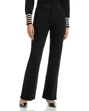 FRAME The Arrow High-rise Bootcut Jeans - Black