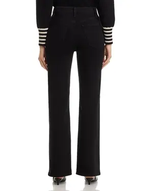 FRAME The Arrow High-rise Bootcut Jeans - Black