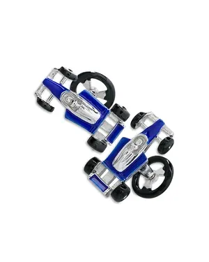 JAN LESLIE Race Car Cufflinks - Blue