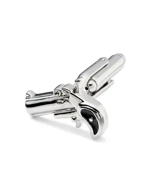 LINK UP Revolver Pistol Cufflinks