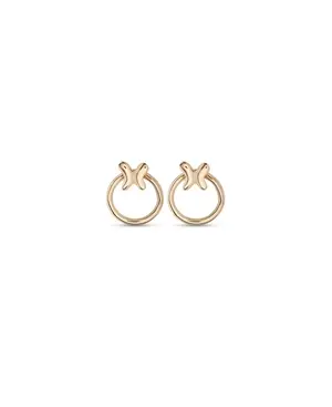 UNODE50 Butterfly Swing Hoop Earrings - Gold