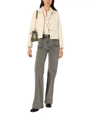 Gerard Darel Norine Collared Button Up Jacket