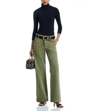 L'Agence Aja 3/4 Sleeve Turtleneck Tee