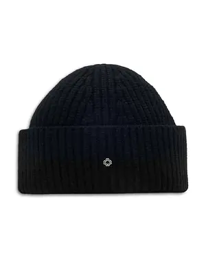 Maje Wool And Cashmere Knit Beanie - Black