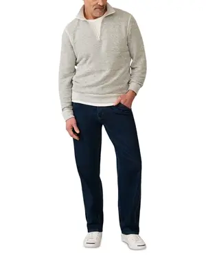 Faherty Brand Whitewater Quarter Zip Sweatshirt