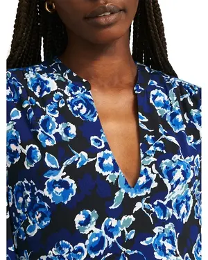 HOBBS LONDON Petite Harper Floral Print Dress