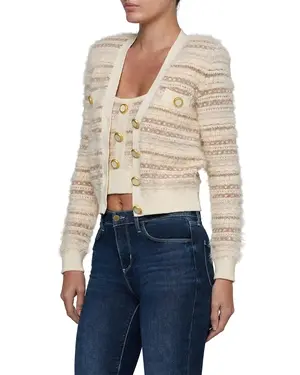 L'Agence Ariadne Mixed Stitch Cardigan