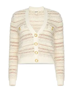 L'Agence Ariadne Mixed Stitch Cardigan