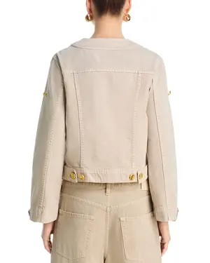 L'Agence Anouk Collarless Jacket - Biscuit