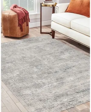 MINK HOME Alloy All343 Area Rug, 10' X 13 - Silver