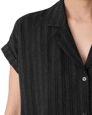 Eileen Fisher Notch Collar Shirt Dress