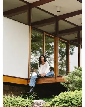 French Connection Balloon Sleeve Top