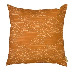 NOHO HOME Kaha Tangerine Decorative Pillow Cover, 20 X 20 - Tan