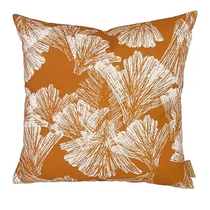 NOHO HOME Nahenahe Tangerine Decorative Pillow Cover, 20 X 20 - Tan