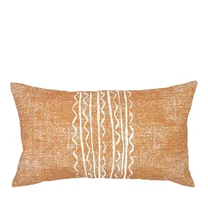 NOHO HOME Niho Tangerine Lumbar Decorative Pillow Cover - Tan