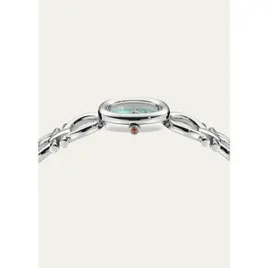 FERRAGAMO Double Gancini 25mm Bracelet Watch - Silver