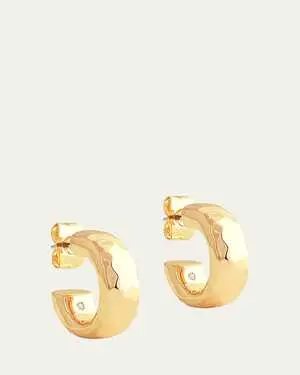 ANABEL ARAM JEWELRY Farrier Huggie Hoop Earrings - Gold