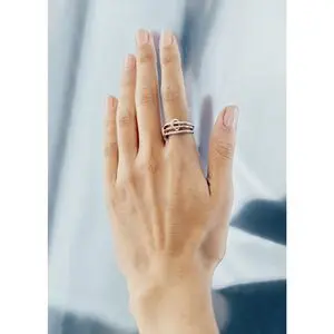 SPINELLI KILCOLLIN Solarium Sy Three-link Ring - Silver