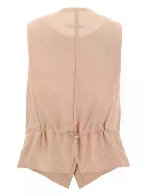 Max Mara Button-fastening Drawstring Vest