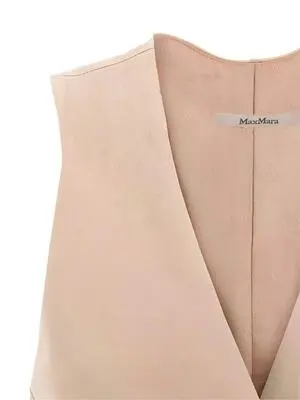 Max Mara Button-fastening Drawstring Vest