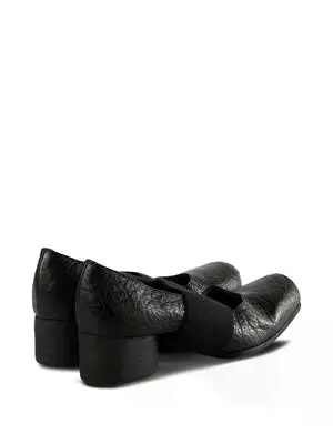 UMA WANG Ballerina Leather Pumps - Black