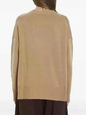 ALLUDE Cashmere Ribbed Sweater With Side Slits