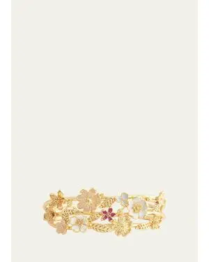 ANABEL ARAM JEWELRY Wildflowers Bangle Bracelet - Multicolor