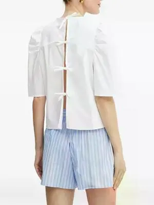 IVY OAK Puff-sleeves Blouse - White