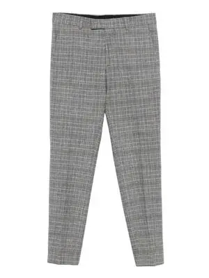 Karl Lagerfeld Checked Flat-front Trousers