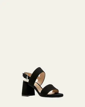 La Canadienne Flemming Suede Slingback Sandals