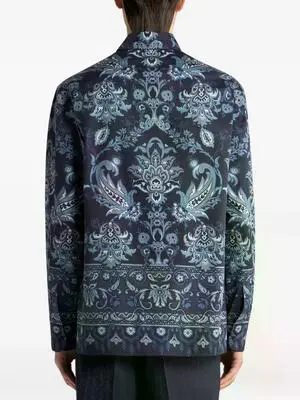 Etro Paisley-print Cotton Shirt - Blue