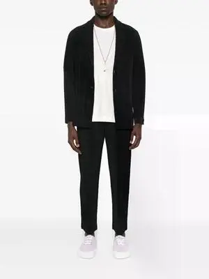 Issey Miyake Pleated Button Blazer - Black