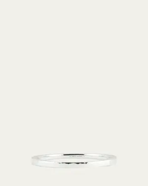 ANABEL ARAM JEWELRY Farrier Hinged Bangle Bracelet - Silver