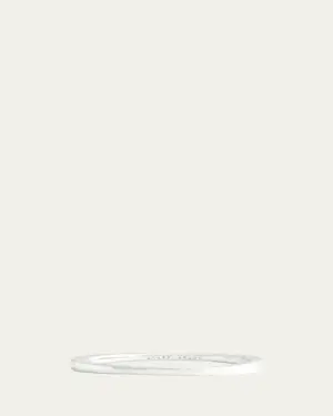 ANABEL ARAM JEWELRY Farrier Hinged Bangle Bracelet - Silver