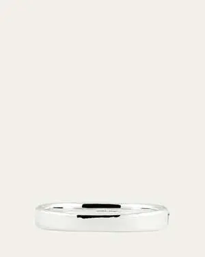 ANABEL ARAM JEWELRY Farrier Hinged Bangle Bracelet - Silver