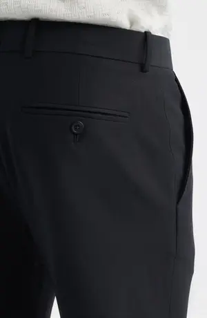 OPEN EDIT Slim Fit Suit Trousers - Black
