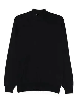 LARDINI Mock-neck Wool Sweater