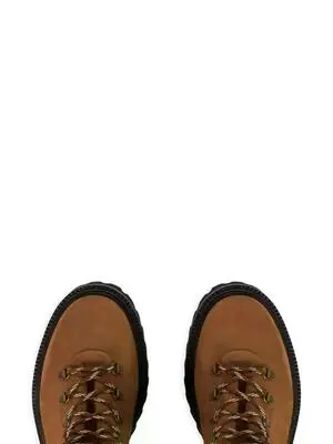 Etro Patterned Collar Lace-up Boots