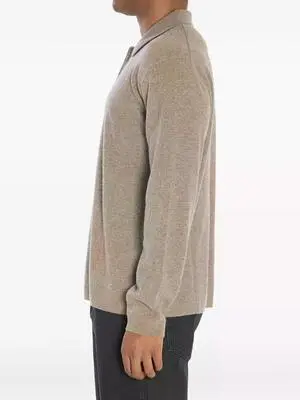LISA YANG Emil Cashmere Polo Shirt - Neutrals