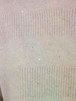 D.exterior Sequin-detailed Roll-neck Sweater